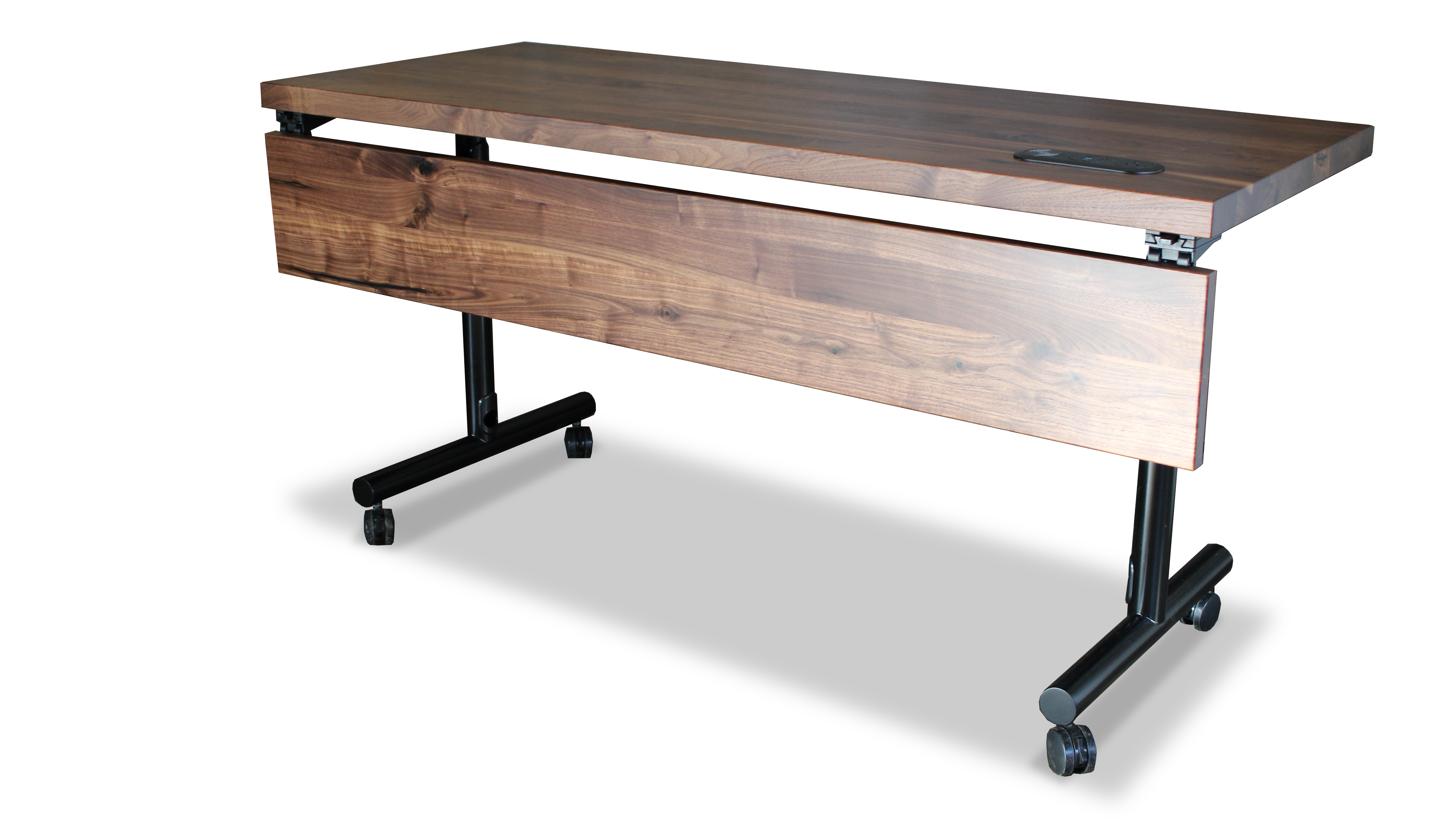1262 Unity Walnut Training Table w/ Modesty 60" x 24" – Created Hardwood
