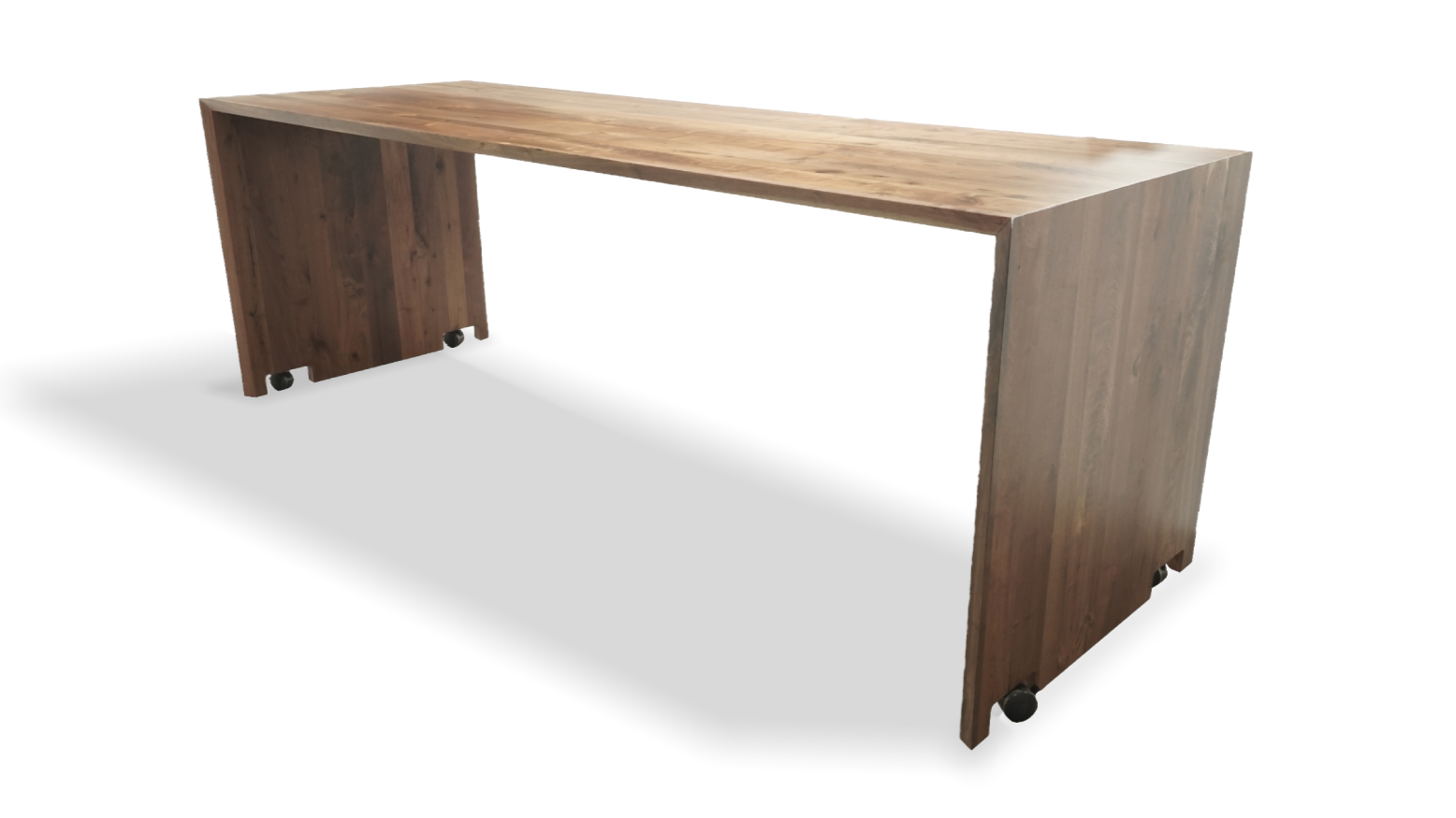 1225 Unity Walnut Waterfall Table 120" x 42" – Created Hardwood