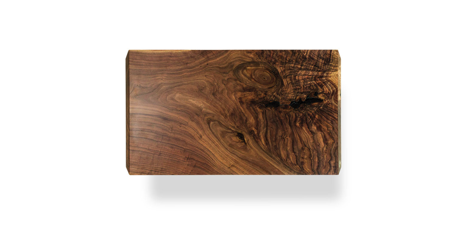 1076 Walnut Inverted Edge Coffee Table 32” x 20” – Created Hardwood