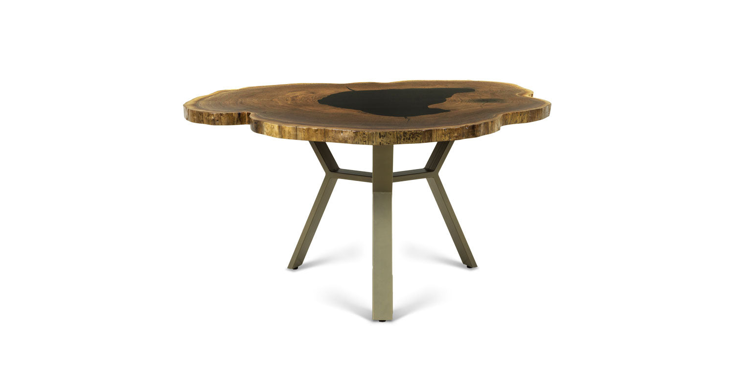 1145 Walnut Live Edge Round Table 50" D – Created Hardwood