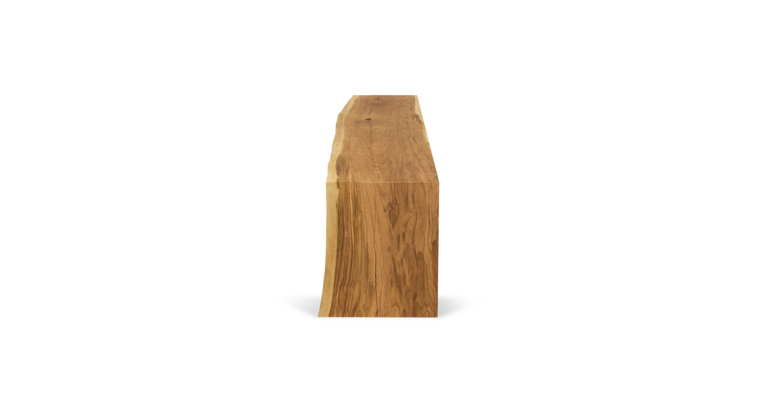1133 Cherry Live Edge Double Waterfall Bench 72" x 18" – Created Hardwood