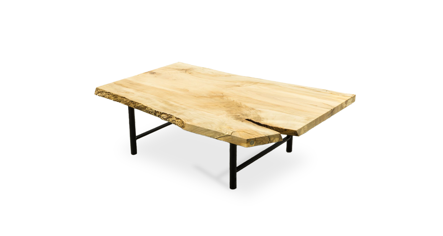 1078 Maple Live Edge Coffee Table 54" x 36" – Created Hardwood