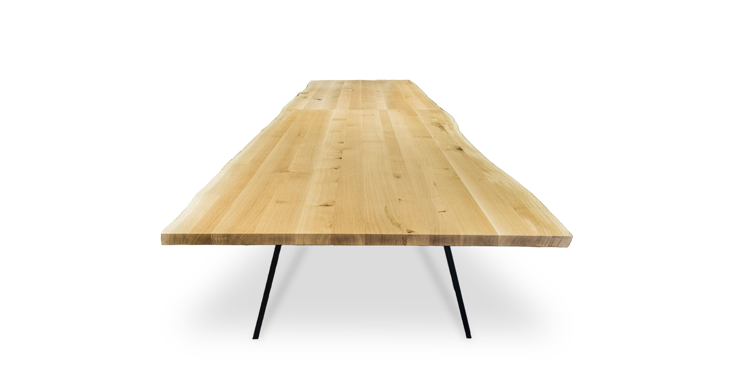 1023 Unity White Oak Live Edge Conference Table 240" x 54" – Created ...