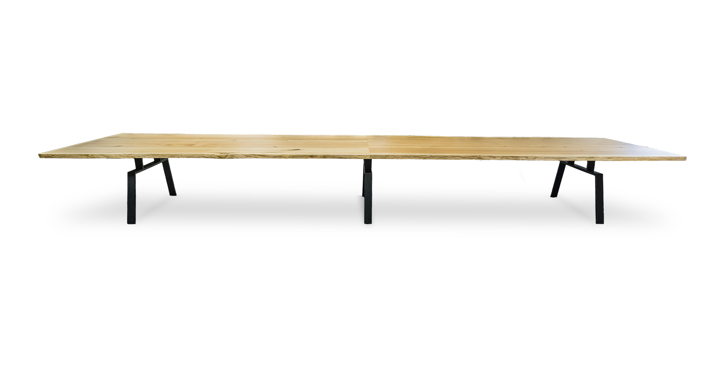 1023 Unity White Oak Live Edge Conference Table 240" x 54" – Created ...