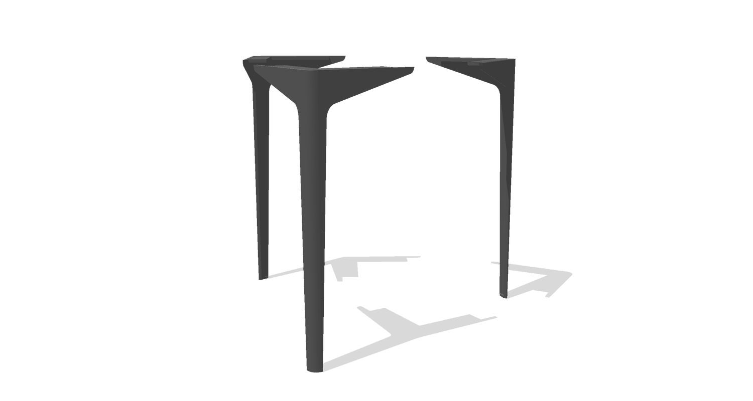 Commercial Flares Pedestal Base | Created Hardwood