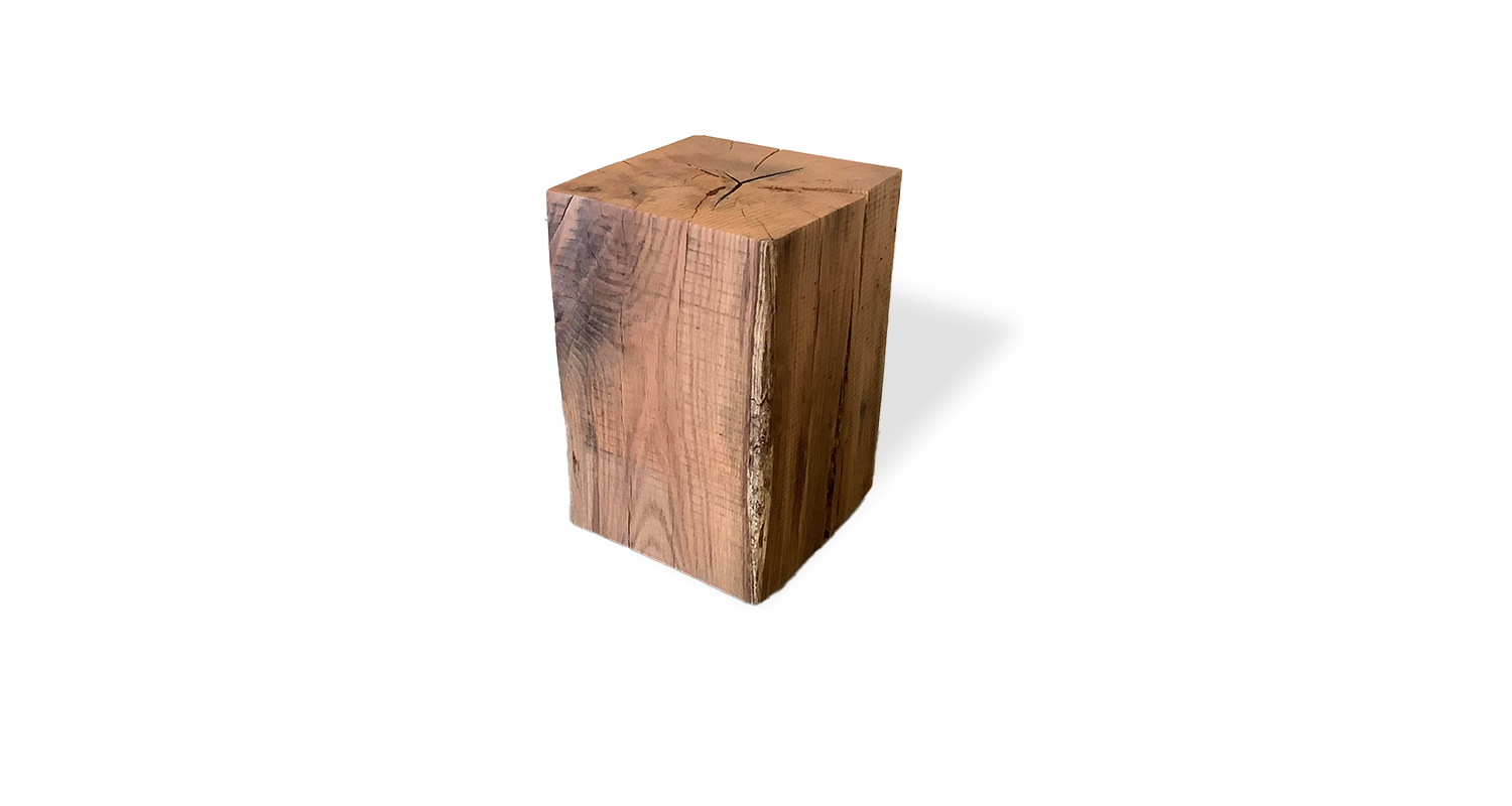 Block Stump Side Table – Created Hardwood