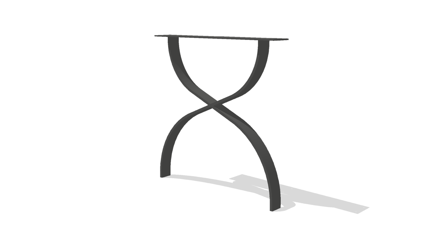 Commercial Hourglass Table Base – Created Hardwood